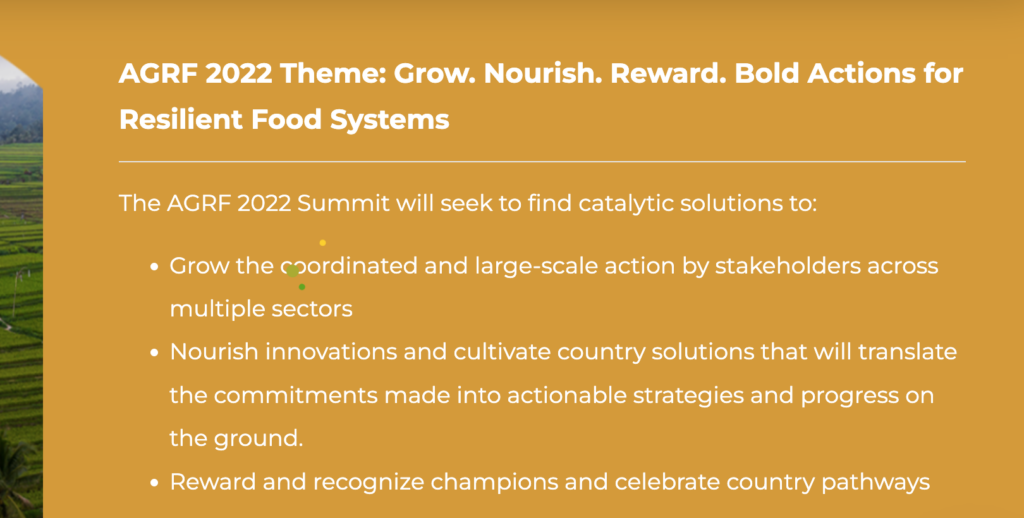 AGRF 2022 Summit: Tanzania promoting competitive, inclusive and sustainable investment in the ...